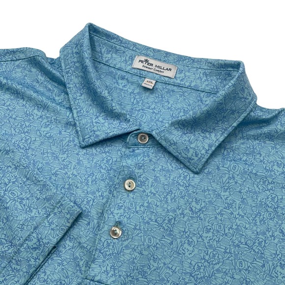 Peter Millar | Shirts | Peter Millar Summer Comfort Xxl Mens Polo Shirt ...